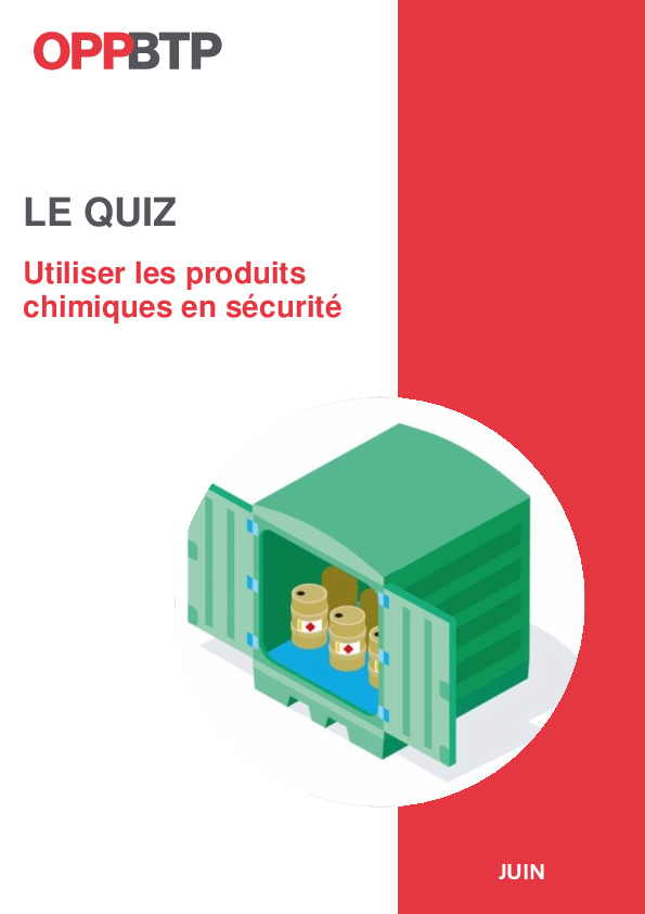 Quiz risque chimique - Kit d'animation sécurité | Prévention BTP
